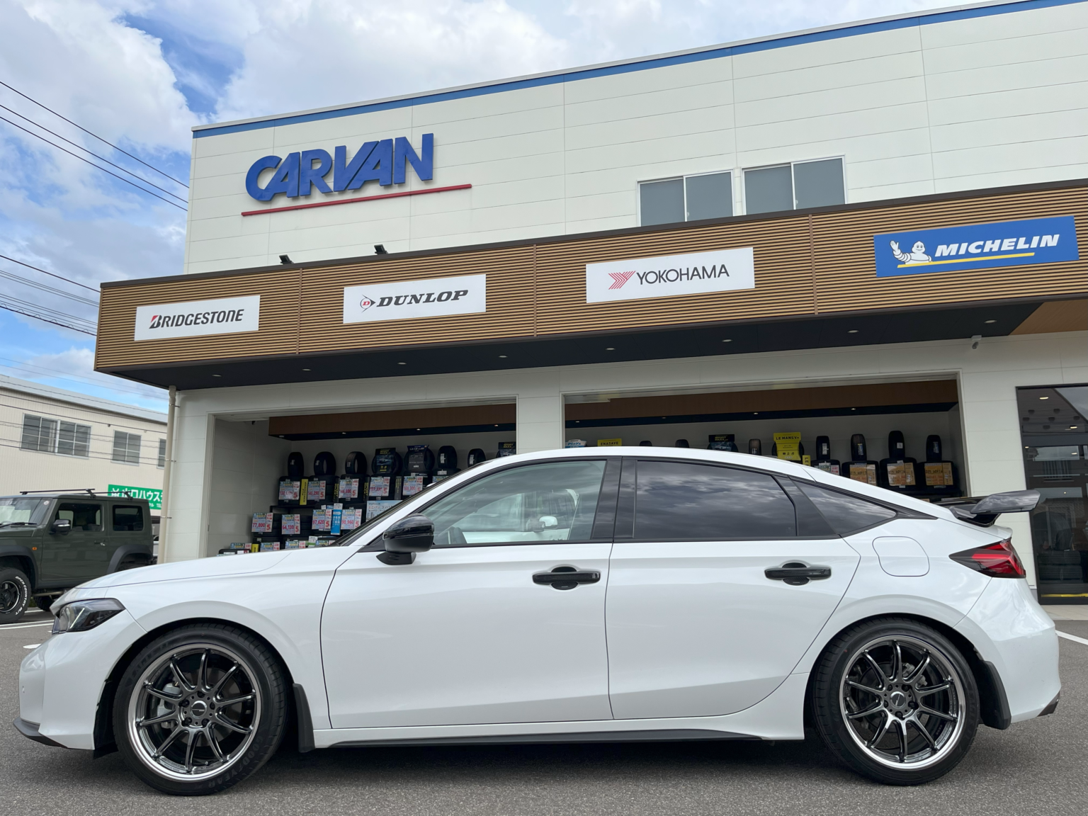 シビックFL1(RSグレード)ローダウン＆ホイール交換♪｜カルバン 新庄銀座店ブログ｜カルバン